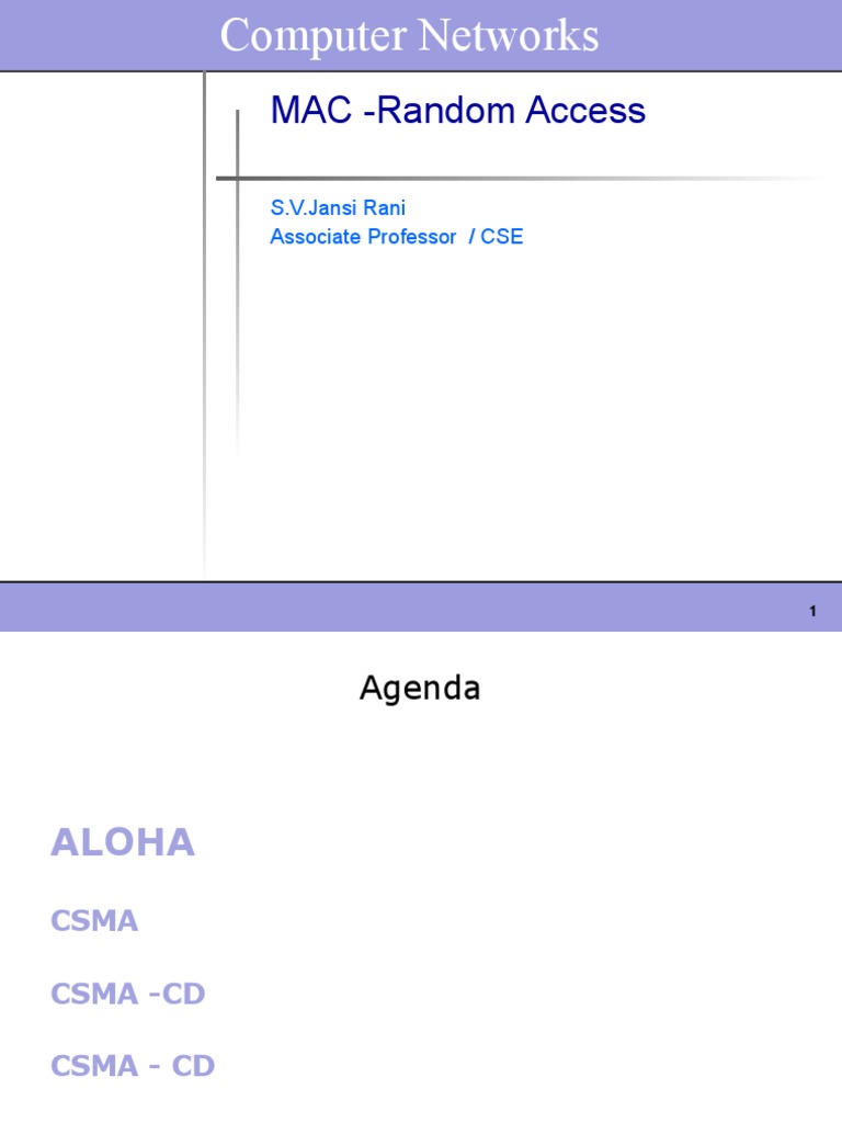 2-4-Random Access - MAC-v2 | PDF | Telecommunications | Physical Layer Protocols