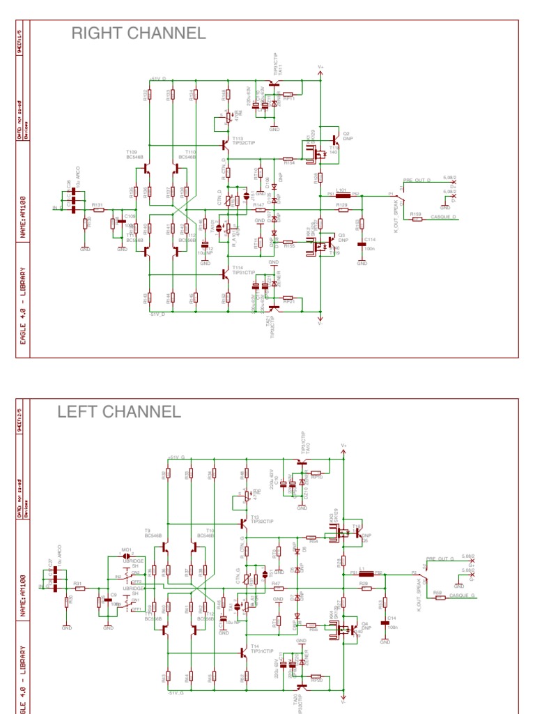 Atoll AM100 Circuit Schematic | PDF