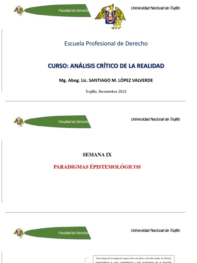 Análisis Crítico De La Realidad Semana Ix Pdf