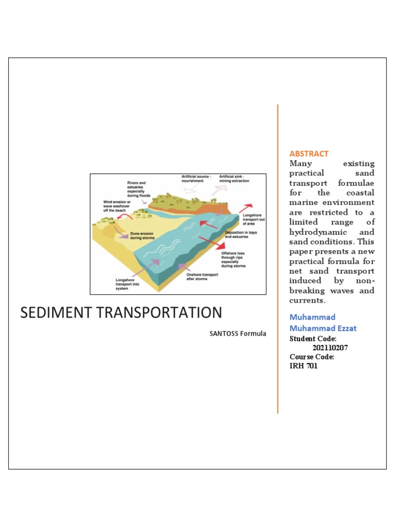 SANTOSS Formula | PDF | Sediment | Coast