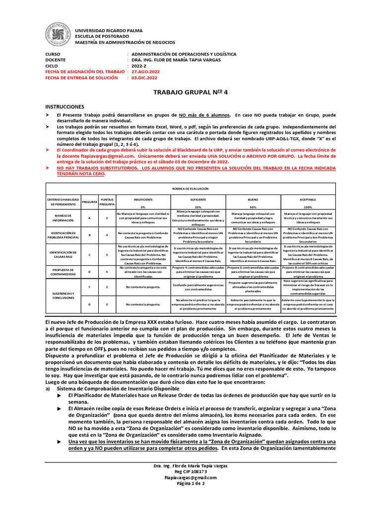 Urp - TG4 | PDF | Inventario | Business