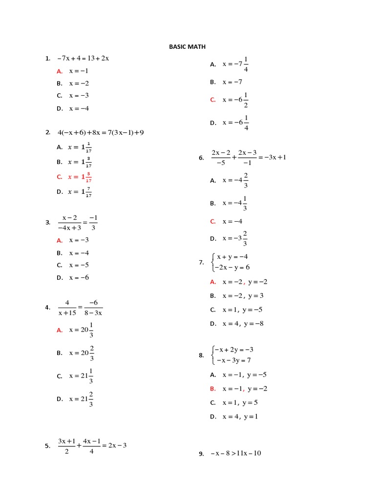 Basic - Math - Gel - 2 SMA ALCEN | PDF