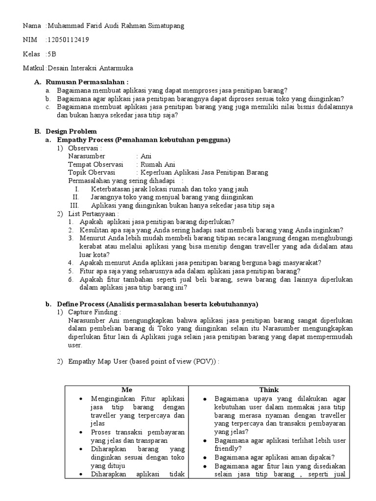 UTS DIA by Muhammad Farid Audi Rahman.S (12050112419) | PDF