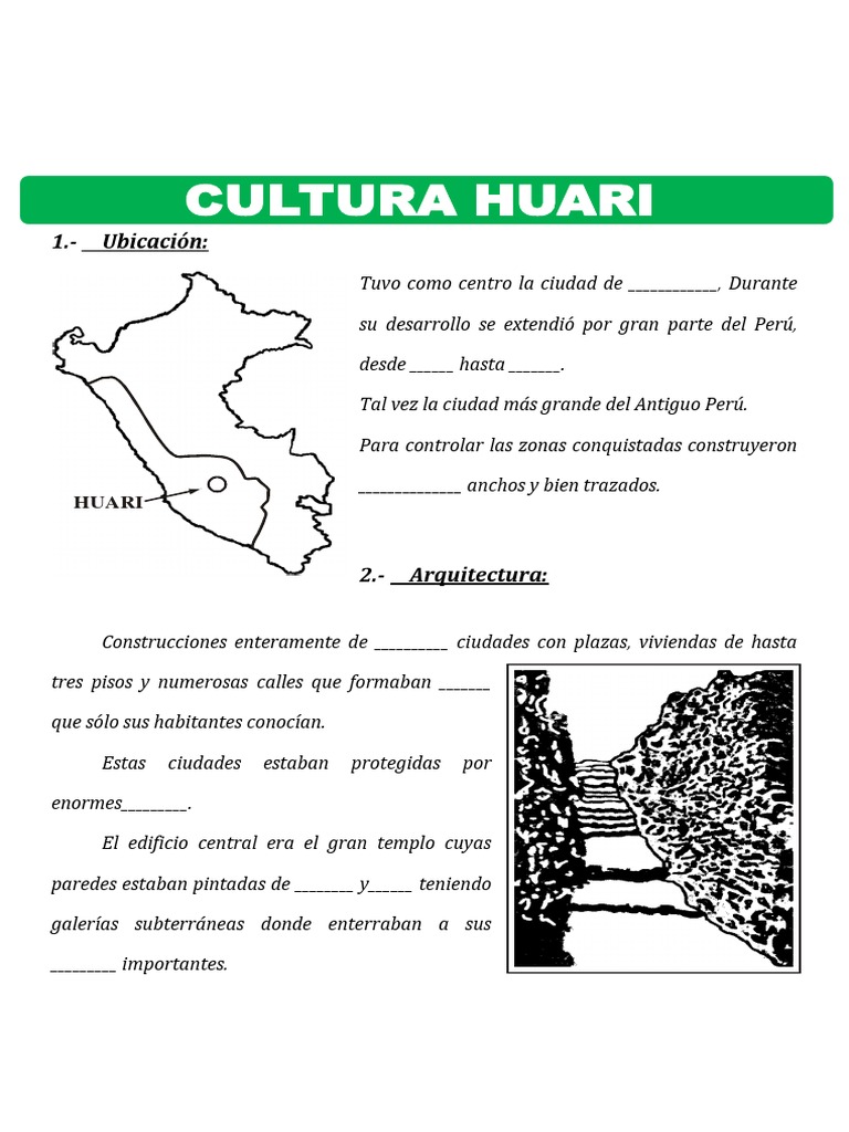 Cultura Huari: Arquitectura y Textiles | PDF