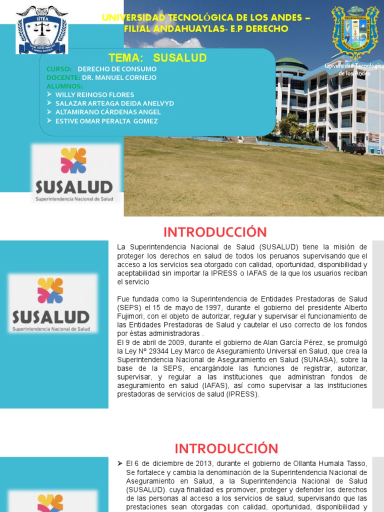 Exposición Susalud | PDF | Gobierno