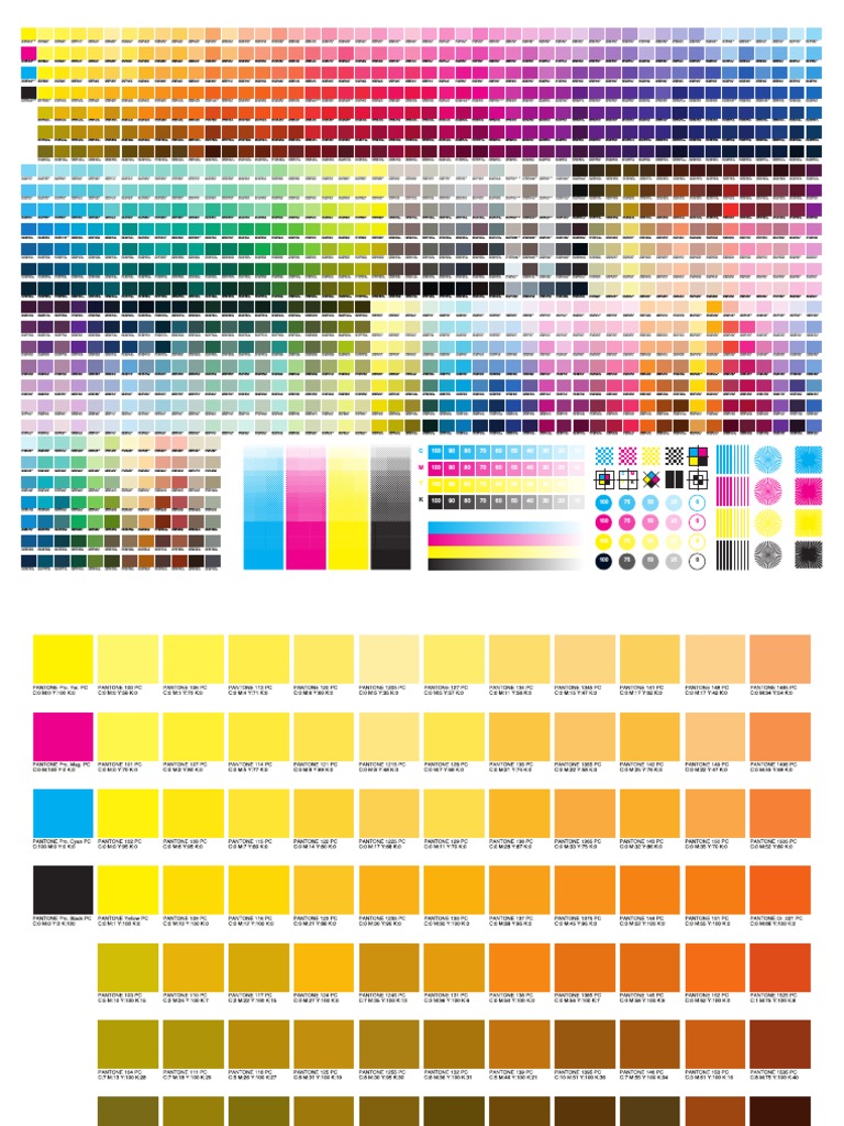 Prova de Cores Pantone-Cmyk | PDF