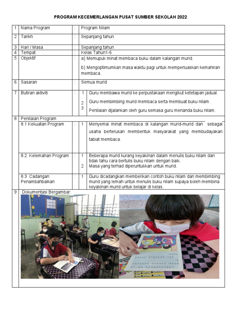 Program Nilam: Tingkatkan Minat Membaca | PDF | Karier & Perkembangan