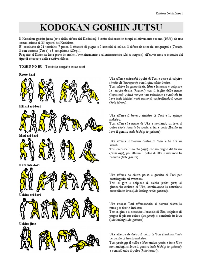 KODOKAN GOSHIN JUTSU