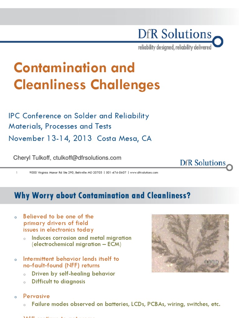 Cleanliness and Contamination Challenges | PDF | Printed Circuit Board | Chloride
