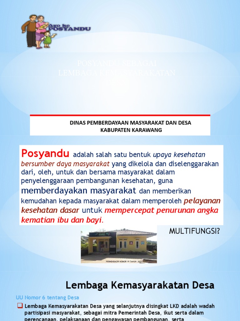 Posyandu Sebagai LKD | PDF