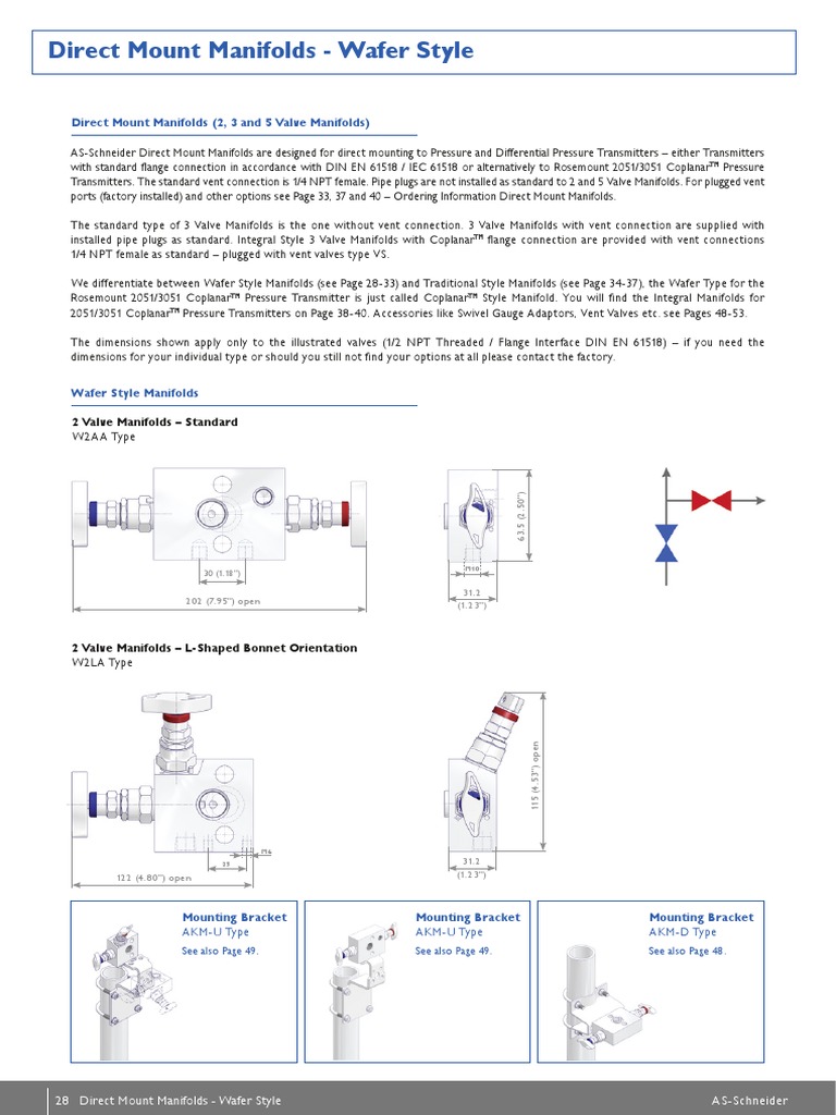 5-Way Valve Manifold | PDF | Screw | Valve