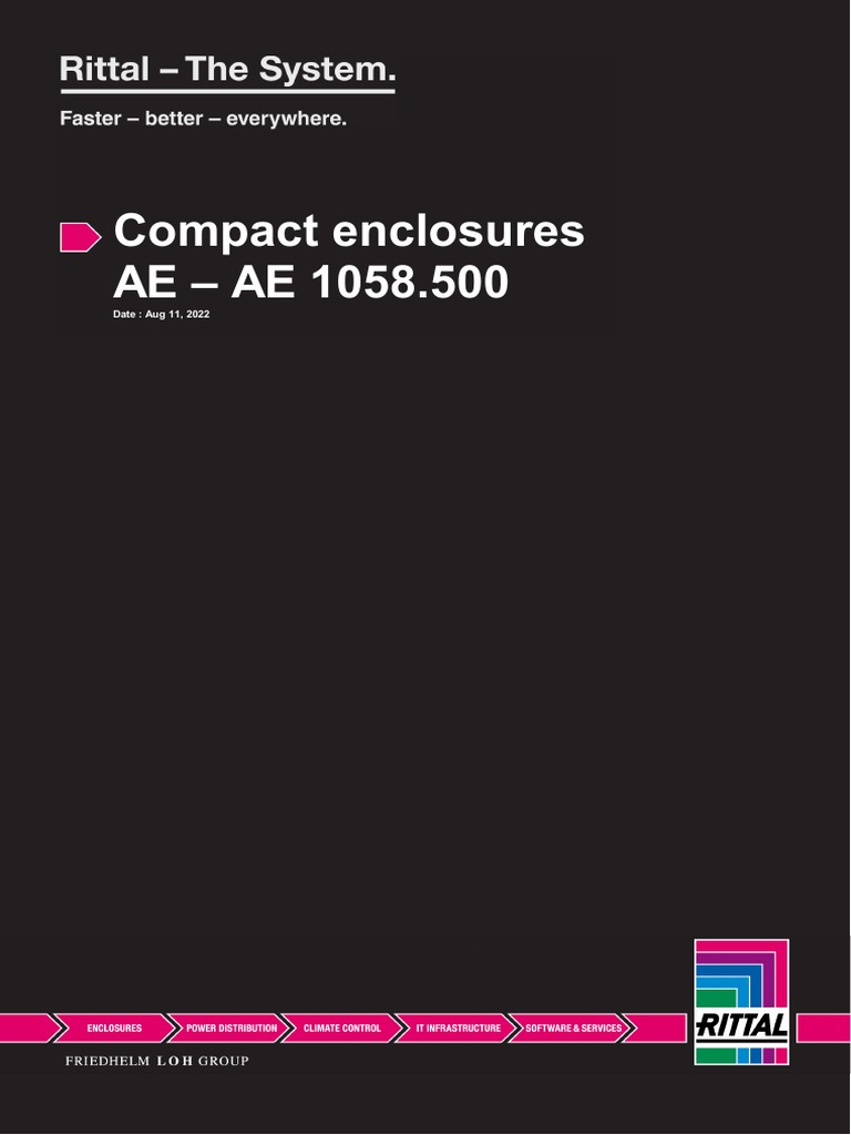Rittal Enclosure Ae 1058.500 | PDF | Manufactured Goods | Building ...