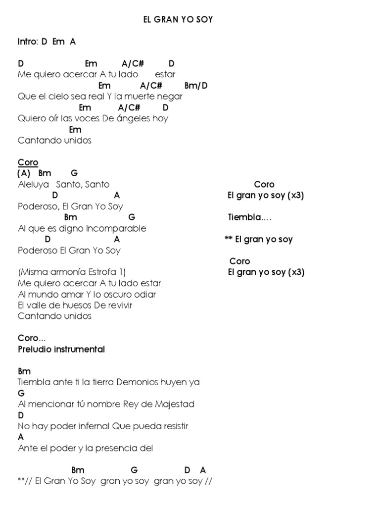 El Gran Yo Soy | PDF