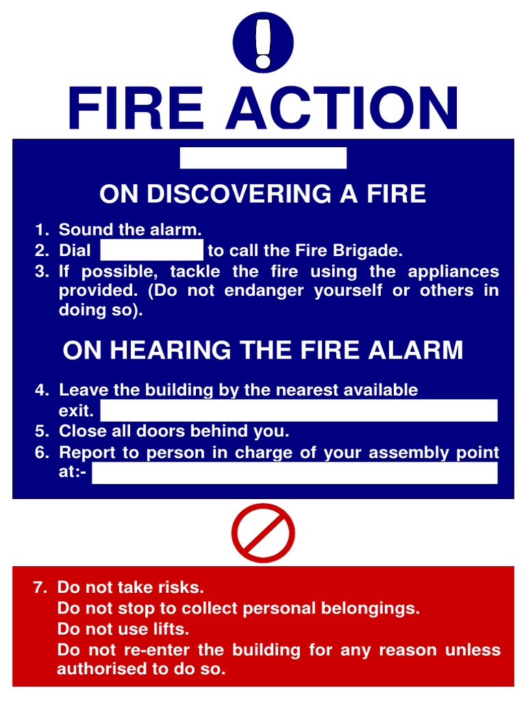 Fire Action Notice | PDF