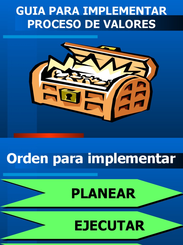 Guia para Implementar Proceso de Valores | PDF