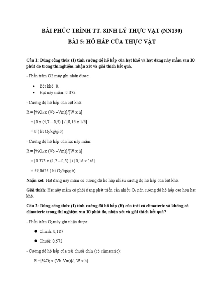 TT - Sinh Ly Thuc Vat - Bai5 | PDF