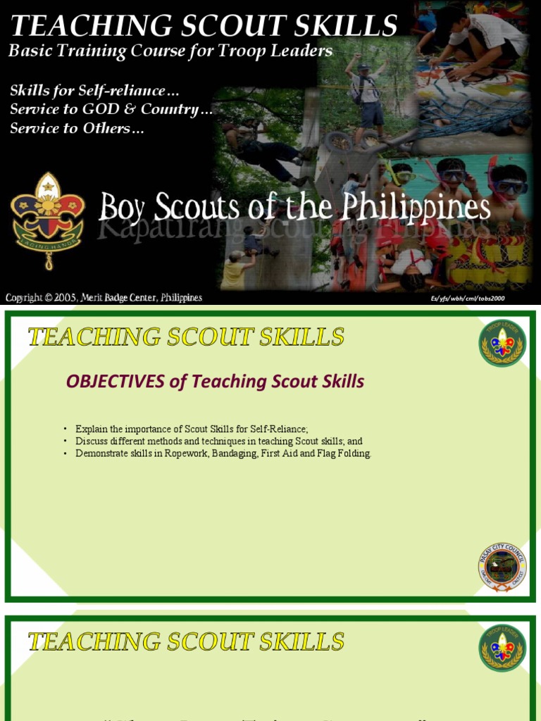 Session 16 Teaching Scout Skills | PDF