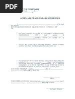 Vehicle Voluntary Surrender Form | PDF | Law