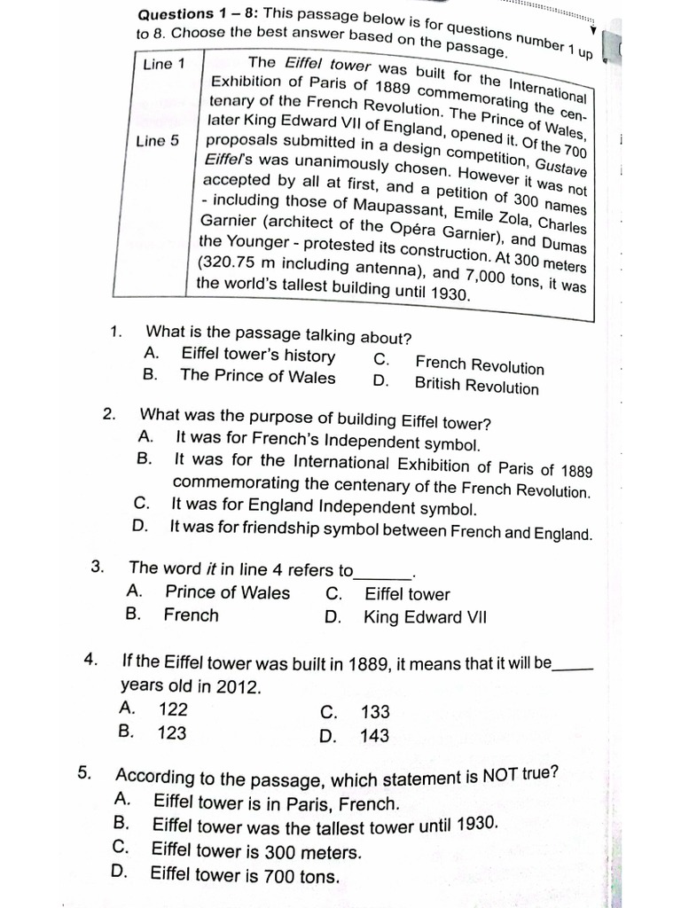 Reading Practice 1 | PDF