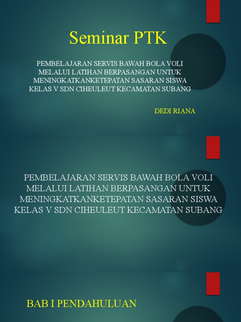 Seminar PTK Dedi Riana | PDF