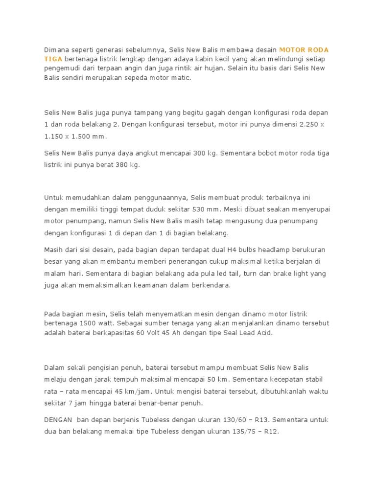 Selis New Balis | PDF | Bisnis | Griya & Taman