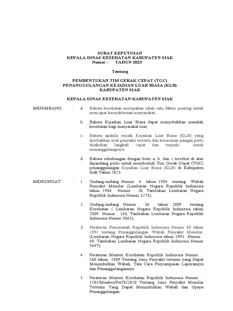 SK TGC KLB 2019 | PDF