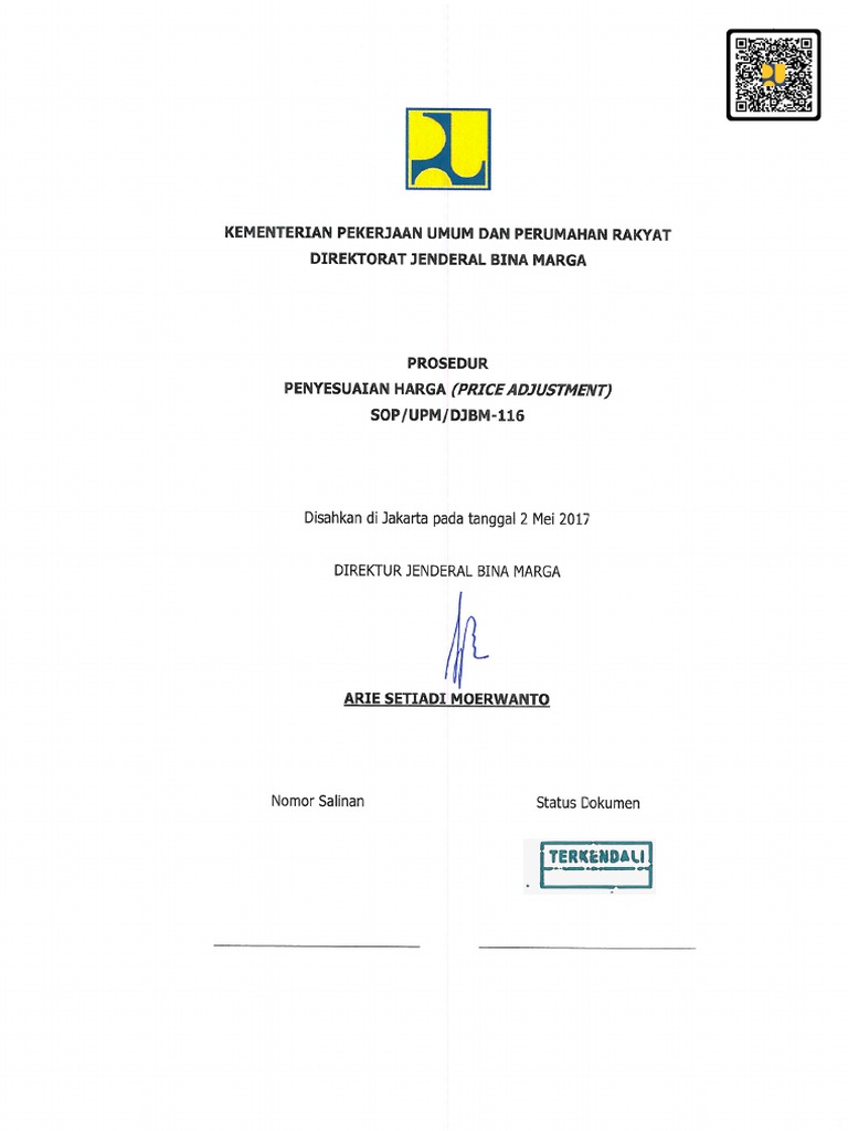 Prosedur Penyesuaian Harga (Price Adjusment) | PDF