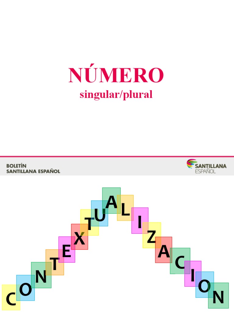 N Mero Singular-Plural | PDF | Adjetivo | Plural