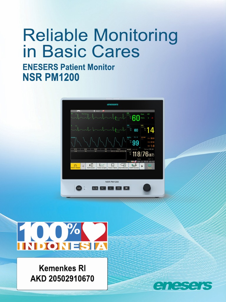 Brosur Patient Monitor NSR PM1200 | PDF | Electronic Engineering ...