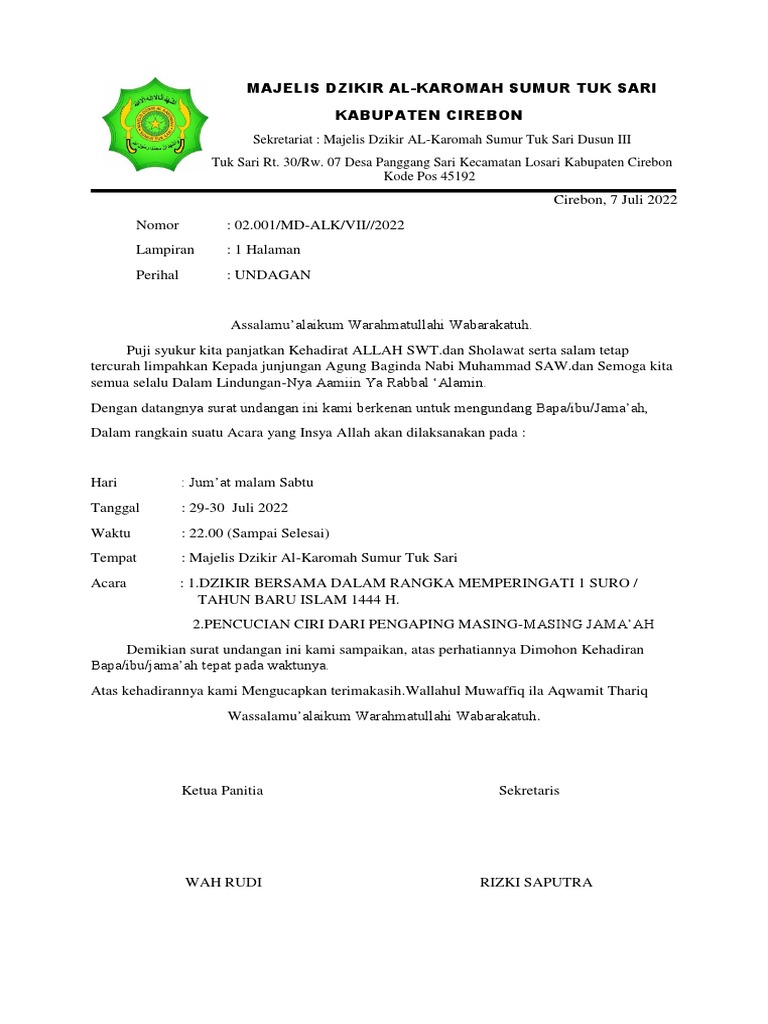 Majelis Dzikir Al Karomah | PDF | Agama & Spiritualitas