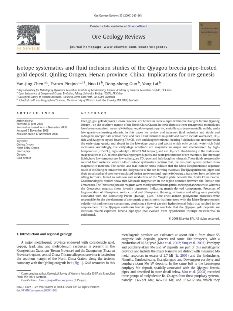 Isotope Systematics and Fluid Inclusion | PDF | Clastic Rock | Magma