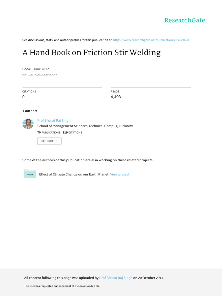 Book-Friction Stir Welding | PDF | Welding | Construction