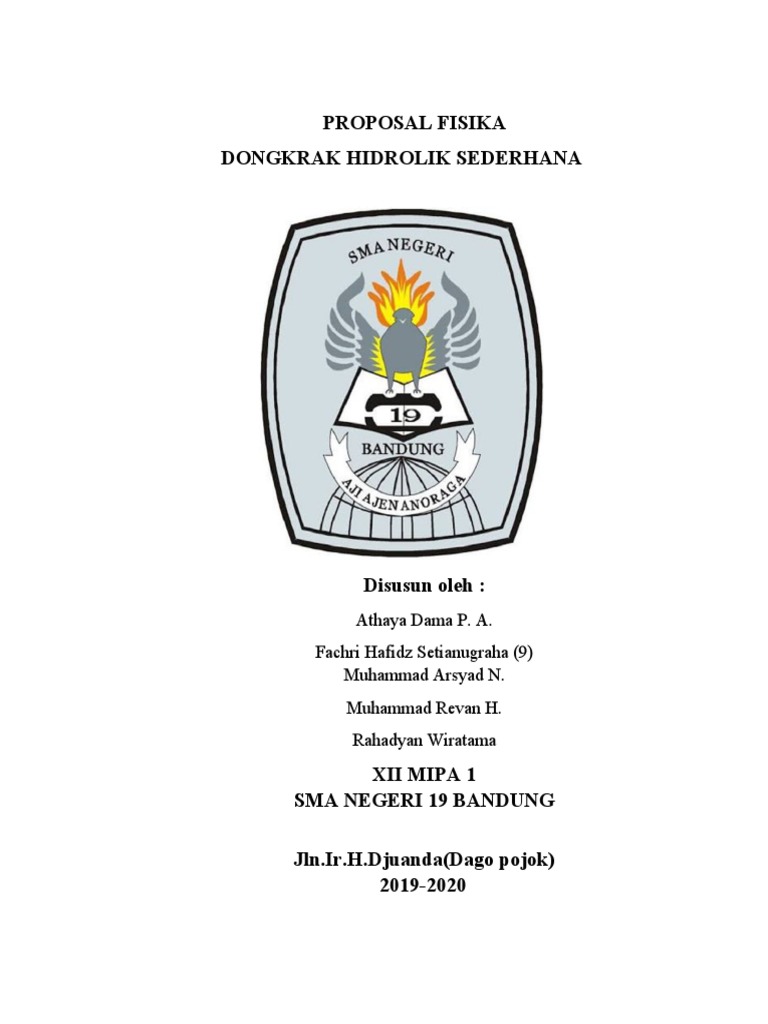 Proposal Dongkrak Hidrolik Sederhana | PDF