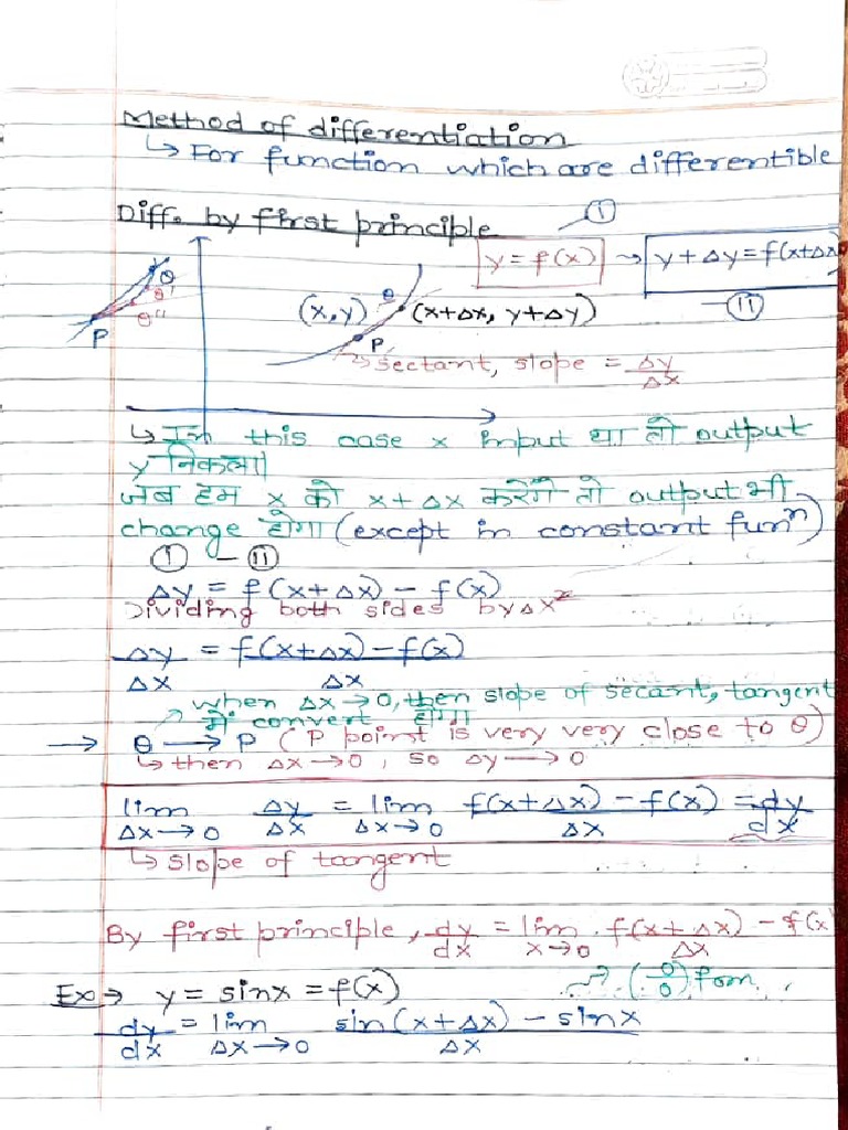 Diff Byfhat Principle: Method of Differetatin | PDF