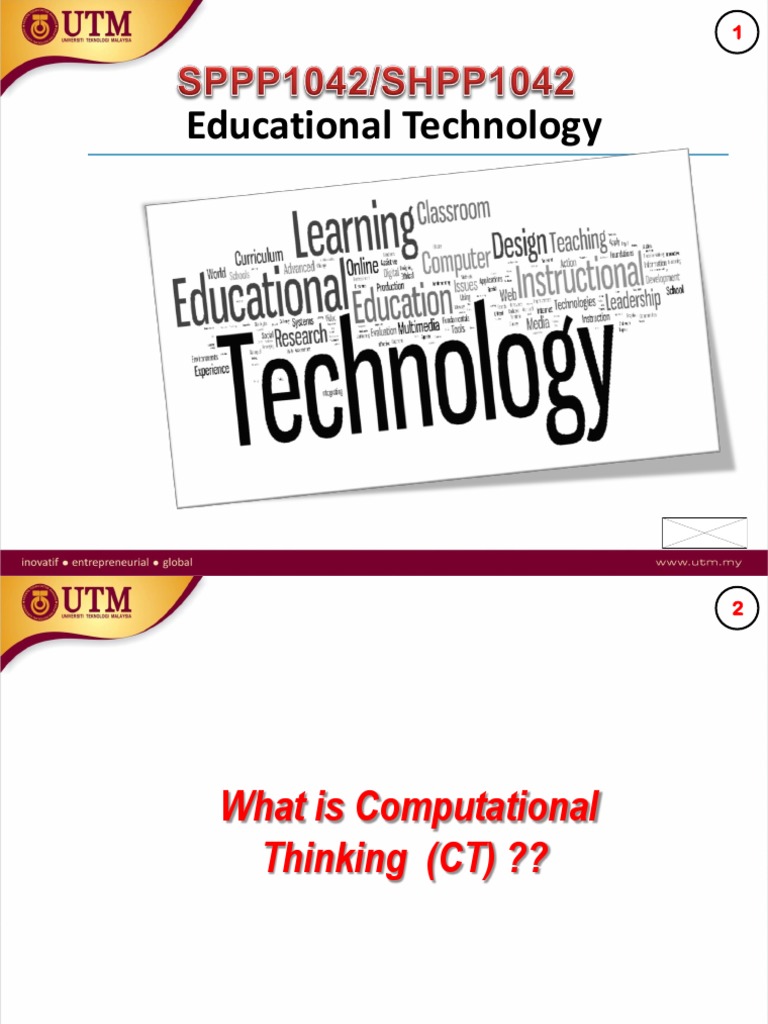 Sppp1042 05 Computational Thinking Pdf Thought Computing