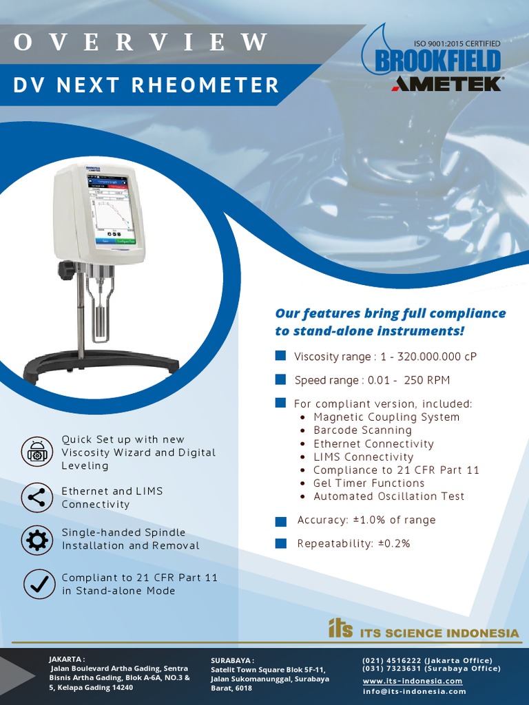 Flyer DV NEXT Ametek Brookfield | PDF