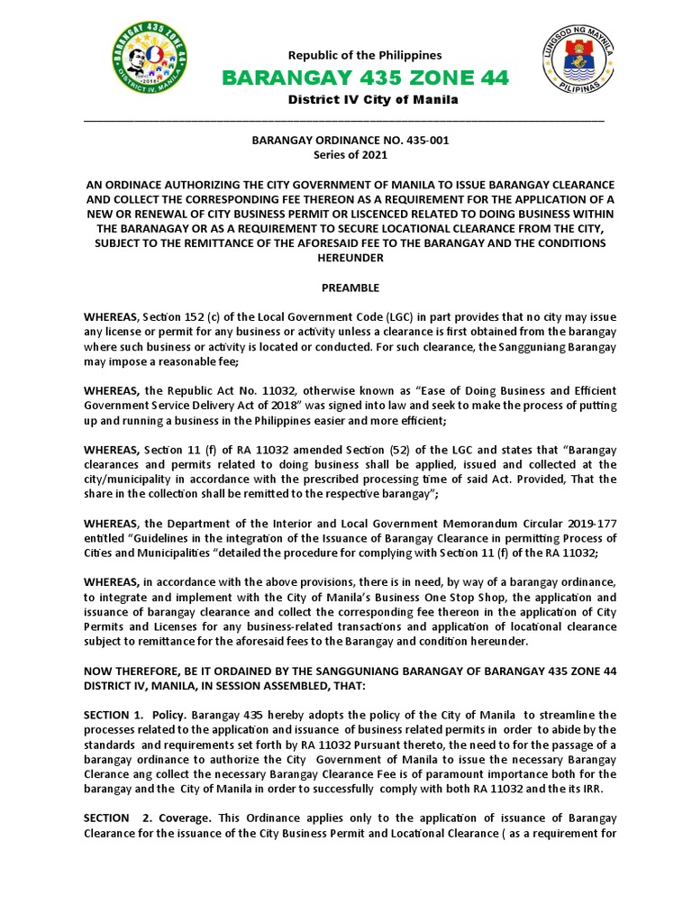 Streamlining Business Permitting Processes Through Integrated Issuance ...