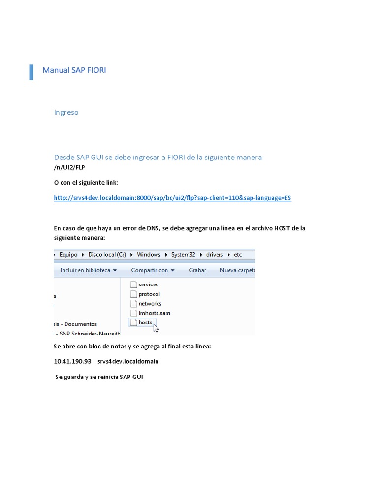 Manual SAP FIORI - Agregar APPS | PDF