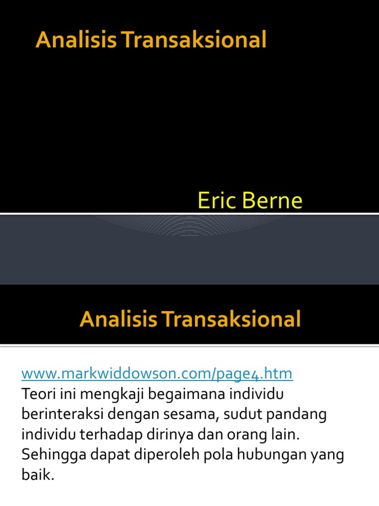 Analisis Transaksional | PDF