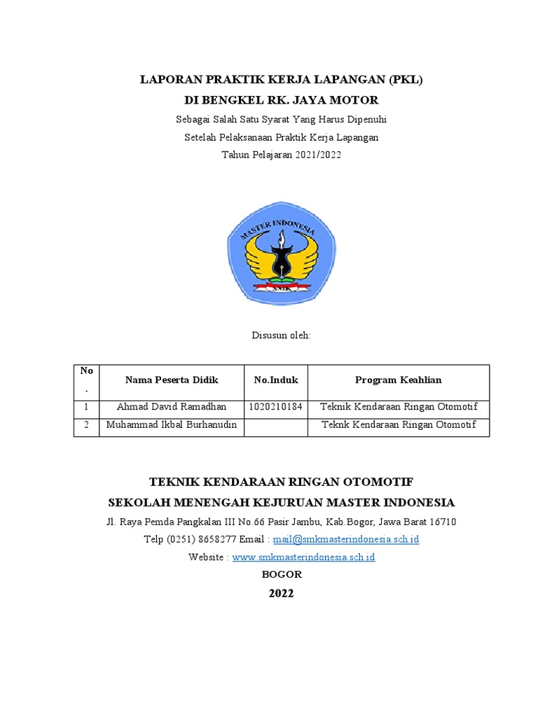 Laporan Praktik Kerja Lapangan Tkro | PDF | Teknologi & Rekayasa