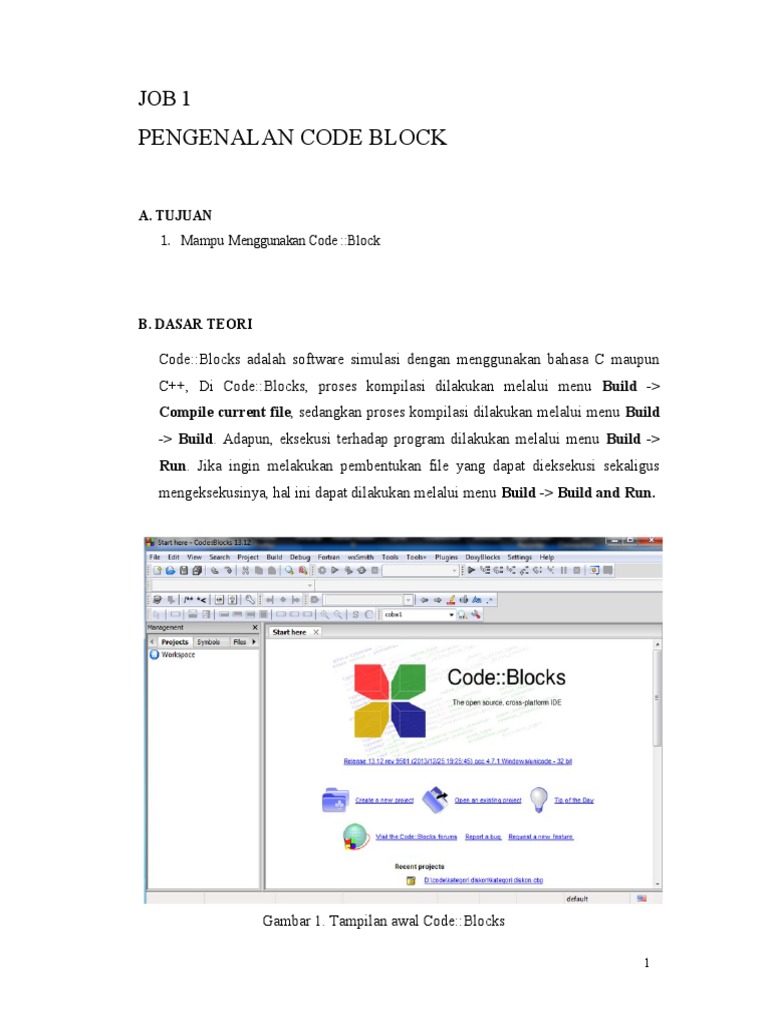Job1. Code Block | PDF | Game & Aktivitas | Komputer