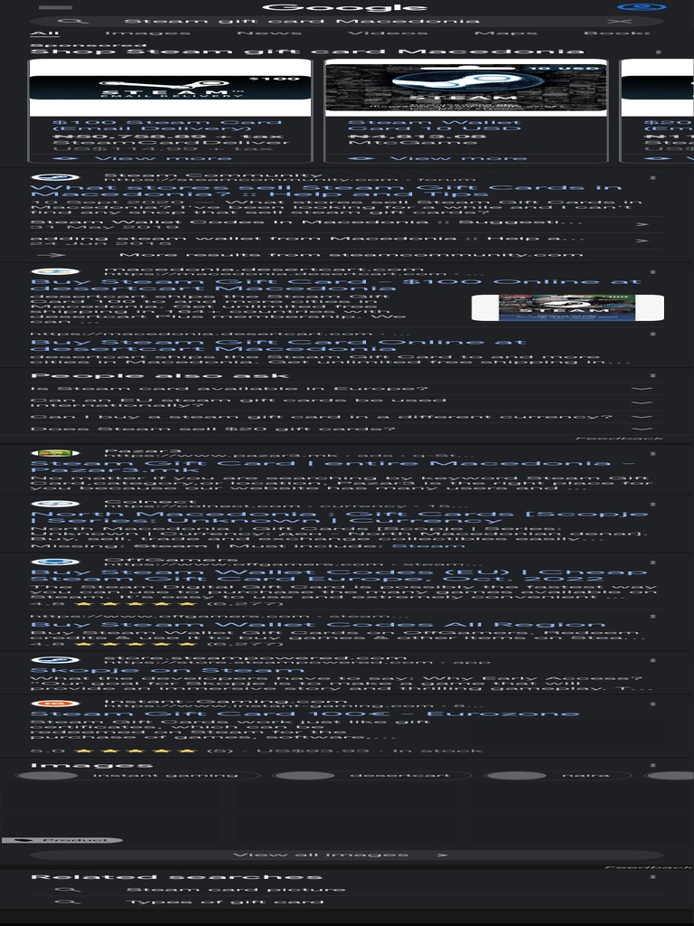 Steam Gift Card Macedonia - Google Search | PDF | Software | Computing