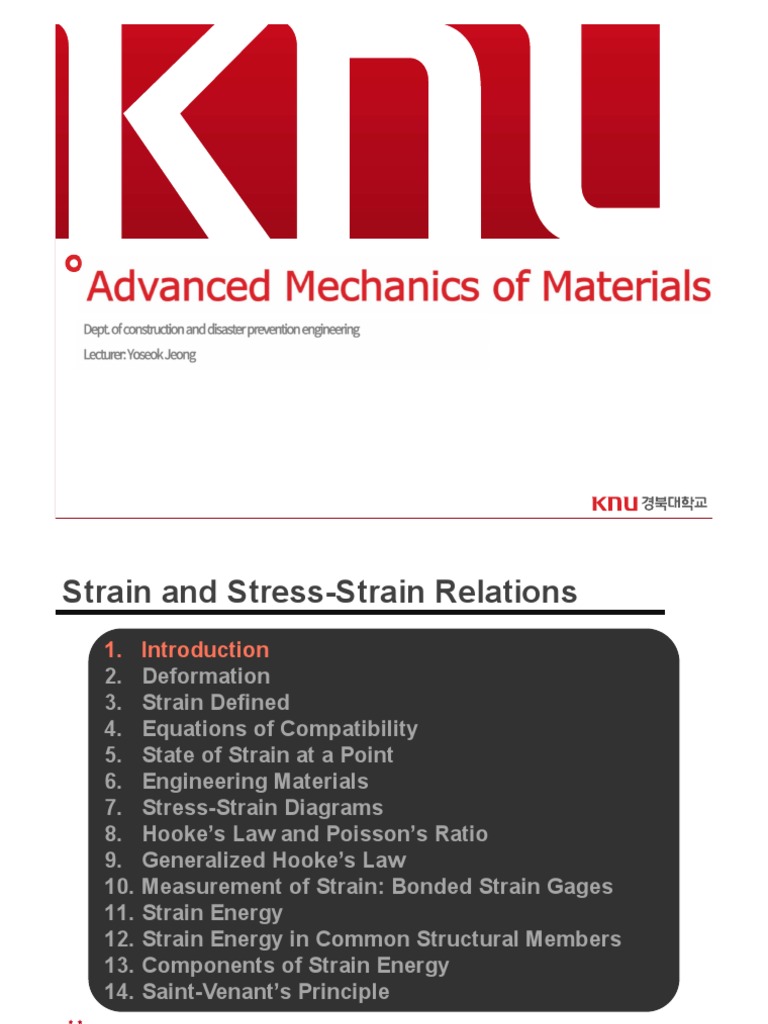 02 Strain and Stress-Strain Relations | Download Free PDF | Deformation (Engineering ...