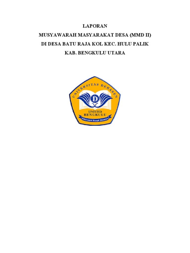 MMD II: Solusi Kesehatan Desa Batu Raja | PDF | Ilmu Sosial | Sains ...