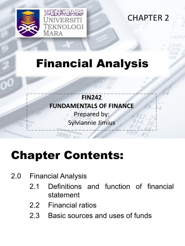 Chapter 2 Financial Analysis | PDF | Financial Statement Analysis | Equity (Finance)