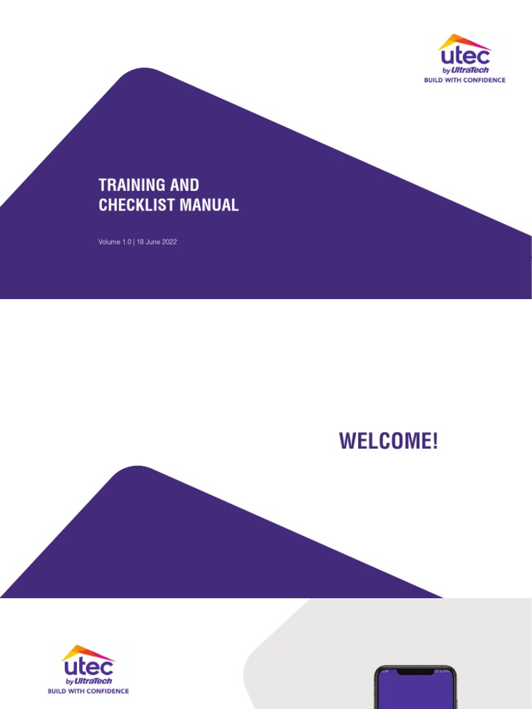 Utec Training & Checklist Guide | PDF | Stairs | Bedroom