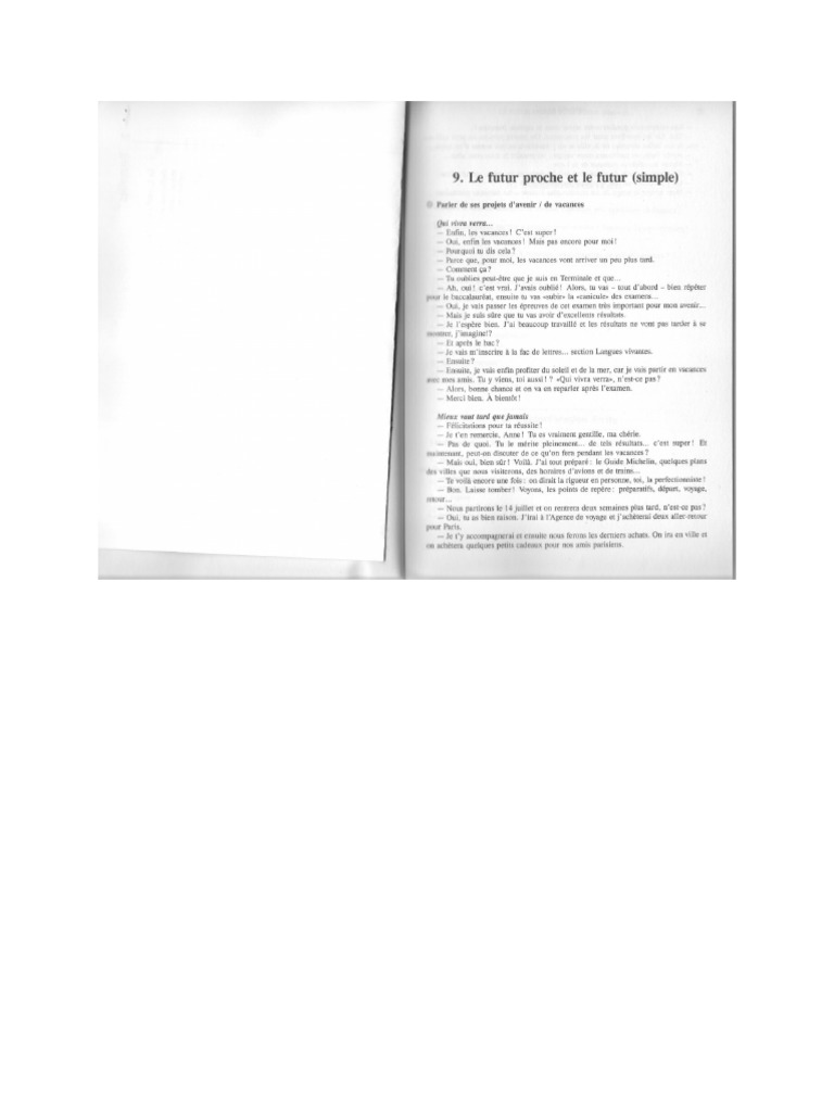 Le Futur Simple Et Le Futur Proche. Exercices | PDF