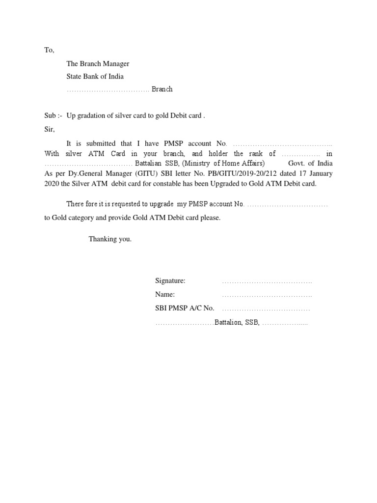 Atm Gold Card-1 | PDF