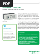 Flyer RCS 931 Line Differential Relay | PDF | Relay | Electrical Connector