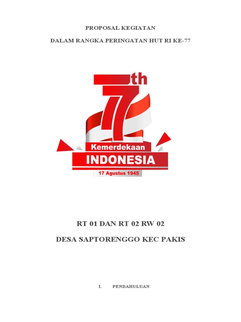 Peringatan HUT RI RT 01 & 02 | PDF